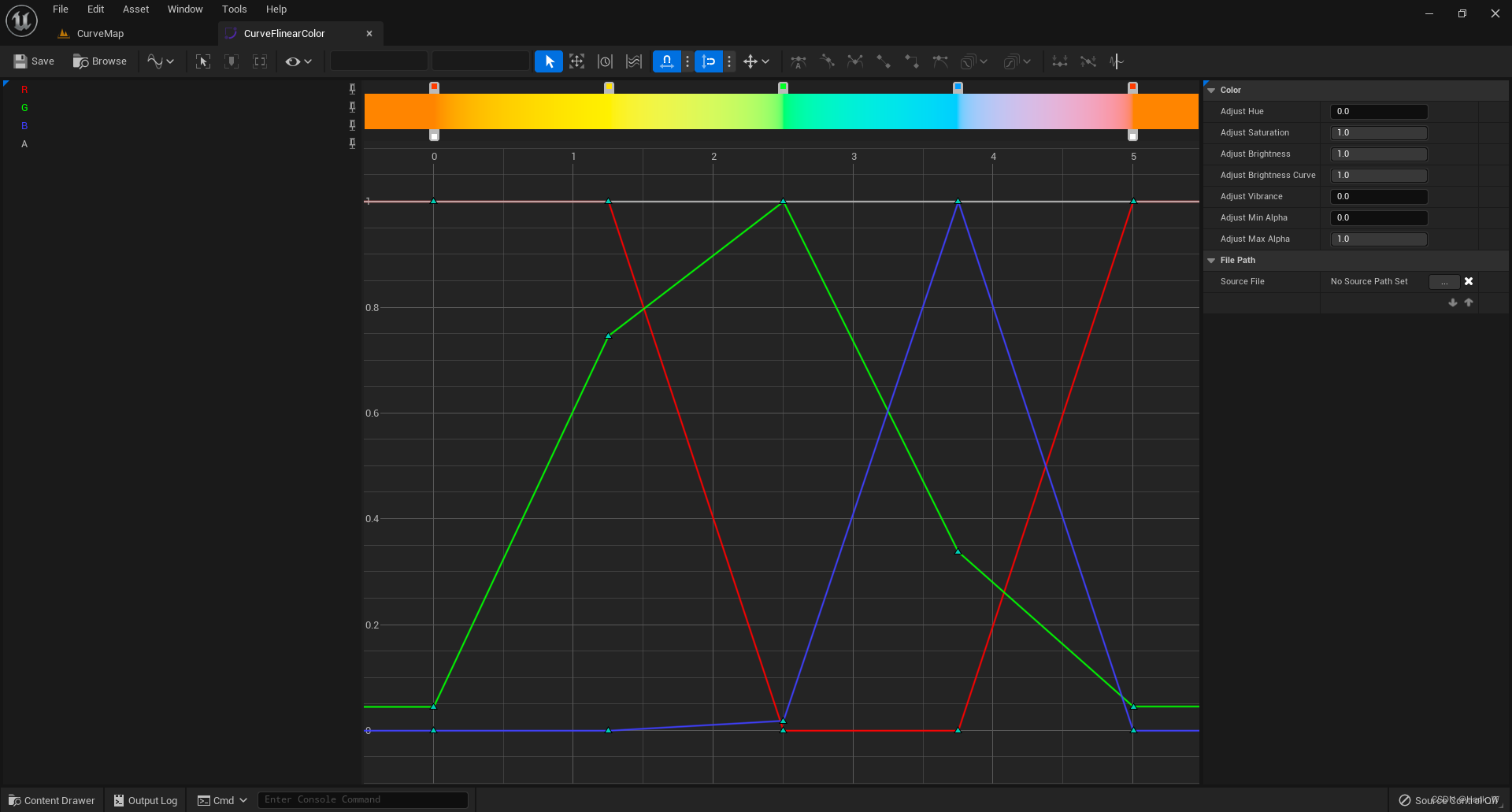 【UE】UEC++ CurveFloat、CurveVector、CurveLinearColor_ue5 curve-CSDN博客