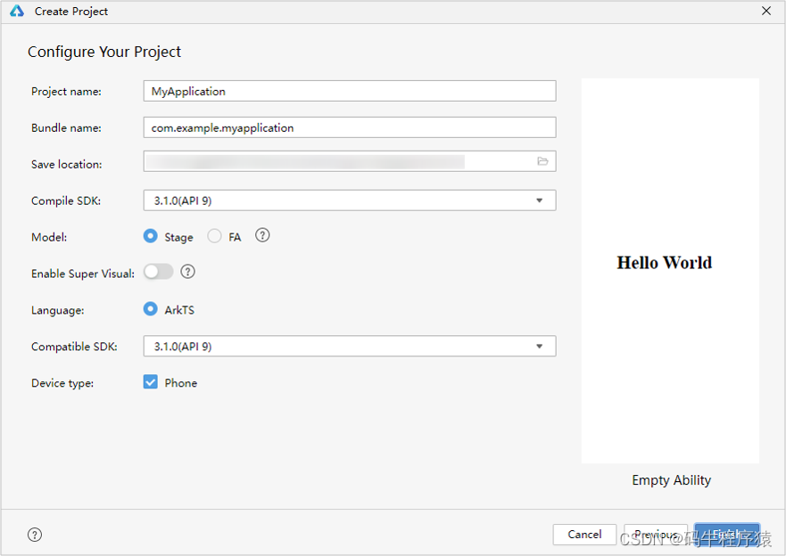 HarmonyOS—构建第一个ArkTS应用（Stage模型）_arkts model写在哪里-CSDN博客