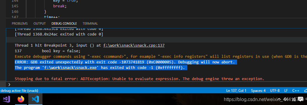 vscode调试c++代码时，Windows的控制台突然退出不显示了的改错日志_execute debugger commands using "-exec ",-CSDN博客