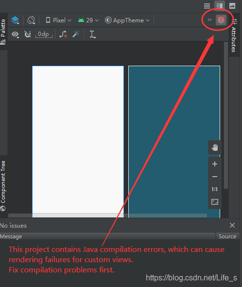 This project contains Java compilation errors, which can cause rendering failures for custom ...