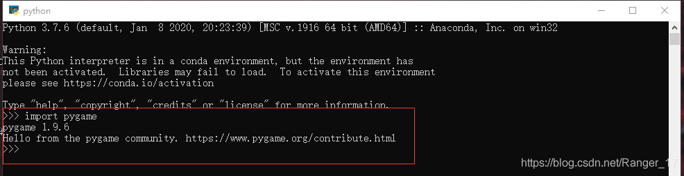 python3.7对应的pygame_python3.7中pyGame的安装过程及相关问题的解决方案,Python,学习,之,路,日志,Python37,pygame,以及,解决办法,个人 ...