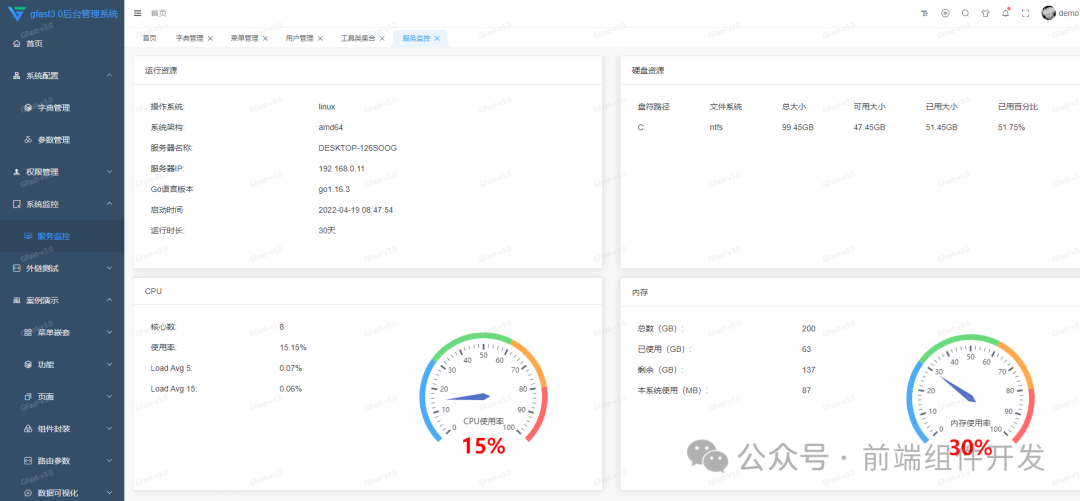 gfast：基于全新Go Frame 2.3+Vue3+Element Plus构建的全栈前后端分离管理系统_gf+vue-CSDN博客