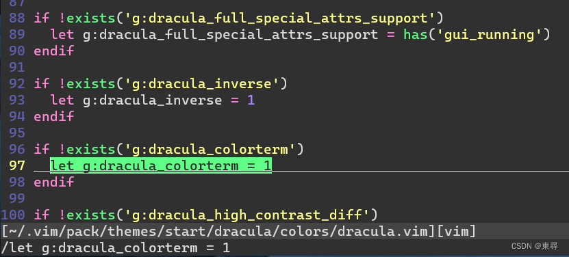【vim】Dracula 配色设置_vim改字体和背景颜色-CSDN博客
