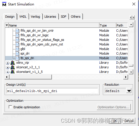 Modelsim与Vivado联合仿真报错误：“Failed to open data file “....dat“ in read mode”_modelsim报错信息transcript在 ...