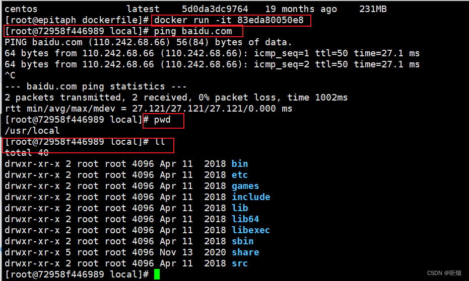 Dockerfile创建CentOS镜像与yum下载问题-CSDN博客