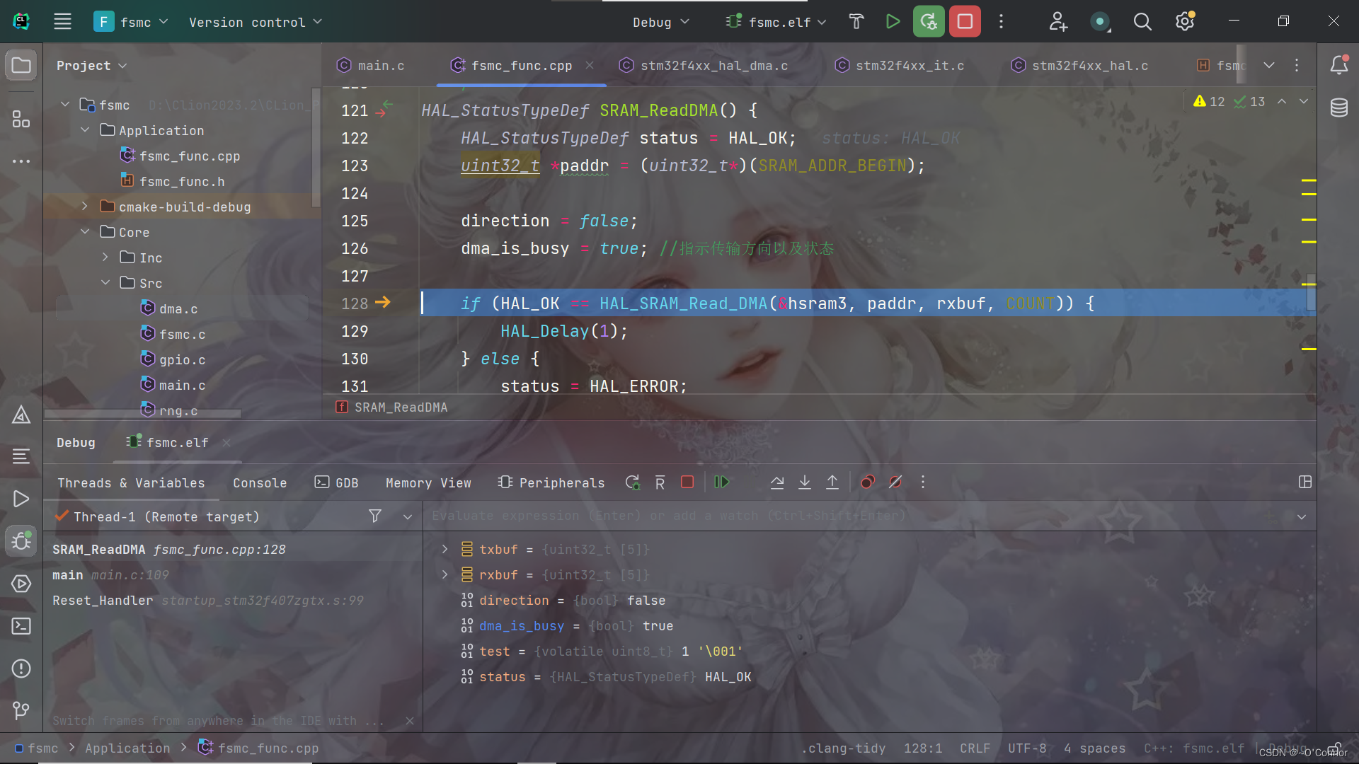 STM32复习笔记（五）：FSMC连接外部SRAM_stm32 sram-CSDN博客