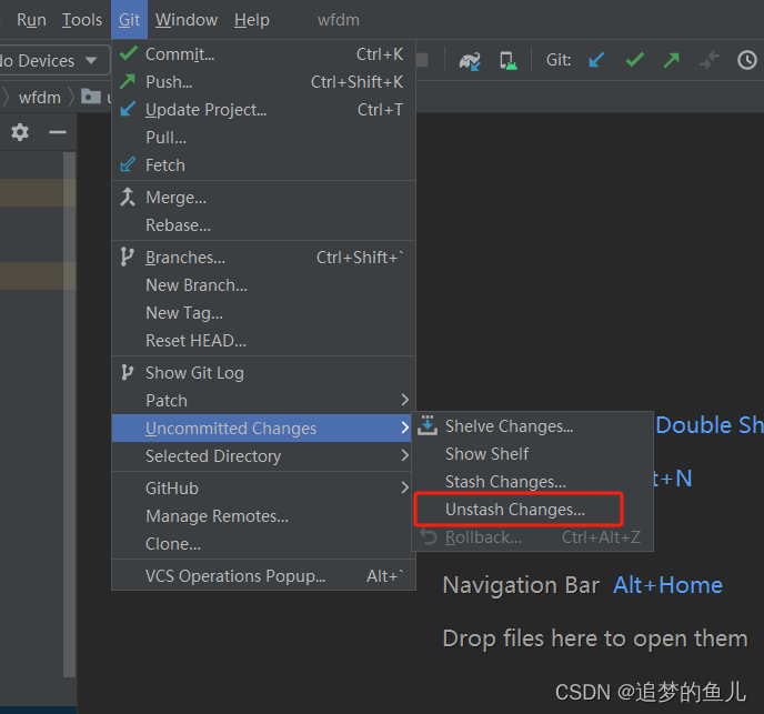 git stash 命令-CSDN博客