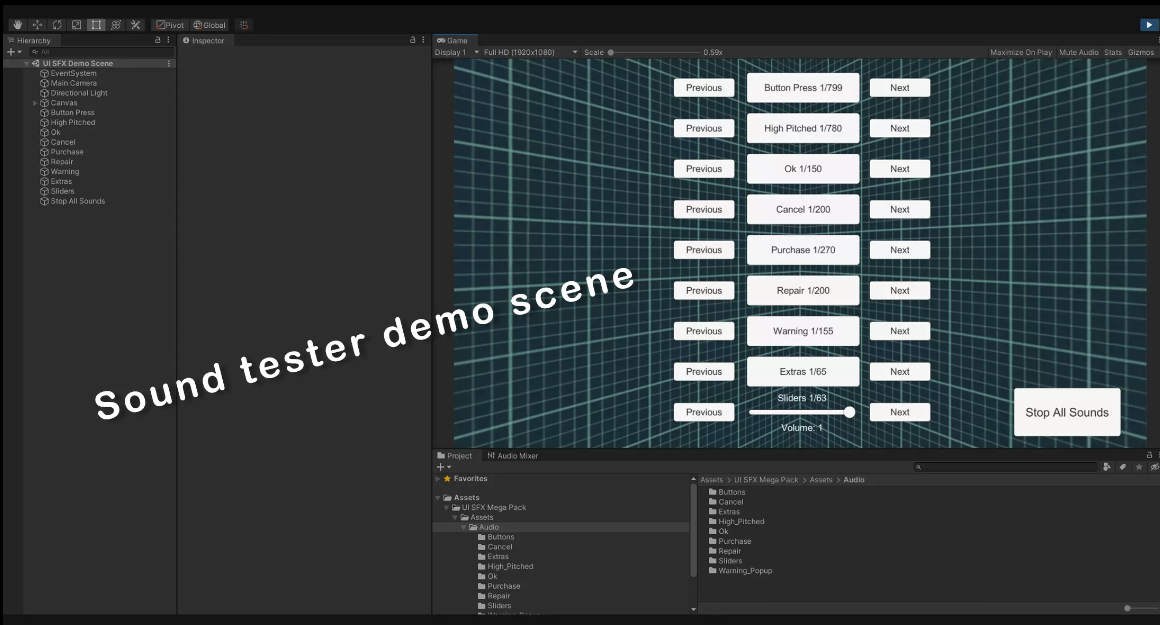 【Unity 免费资源】UI SFX Mega Pack：游戏声音设计的宝藏！_带有音频资源的.unitypackage-CSDN博客