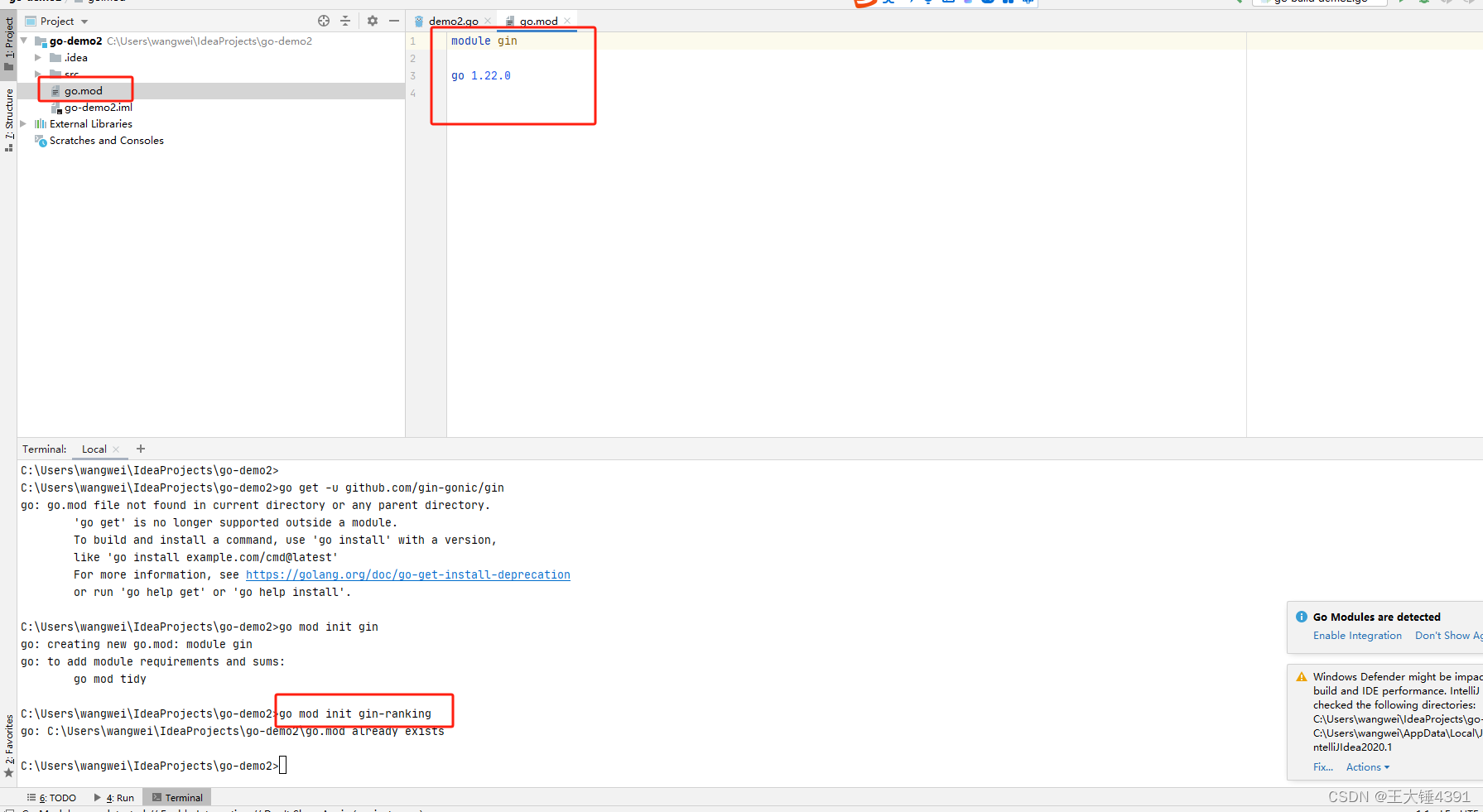 golang学习3，golang 项目中配置gin的web框架-CSDN博客