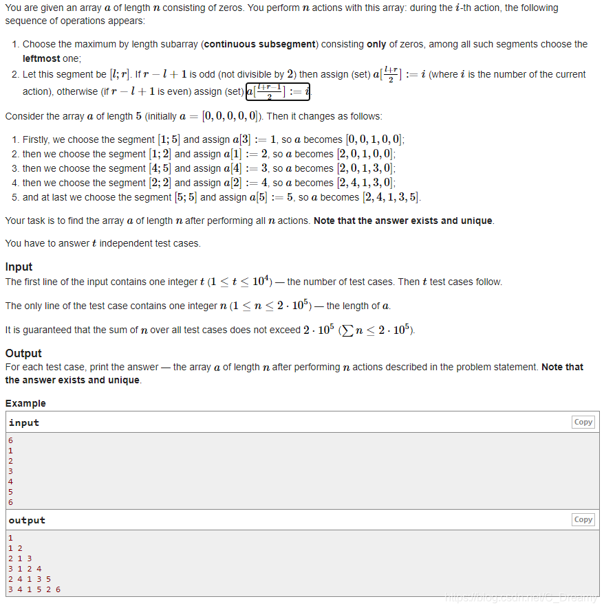 Codeforces Round #642 (Div. 3) D. Constructing the Array（优先队列）_struct node { int n, m, sg; bool ...