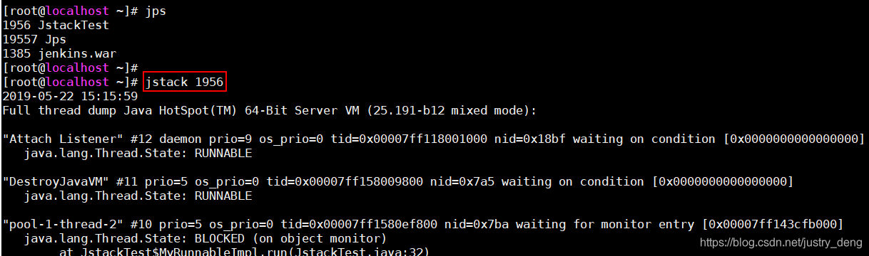 jstack_jstack 触发gc-CSDN博客