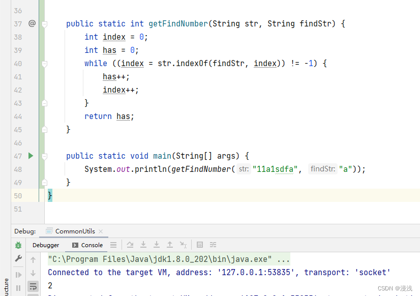 Find the number of specified characters in the string - Programmer Sought