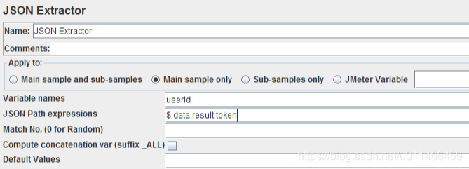 JMeter(三)：后置处理器[JSON Extractor]_jmeter json extractor-CSDN博客