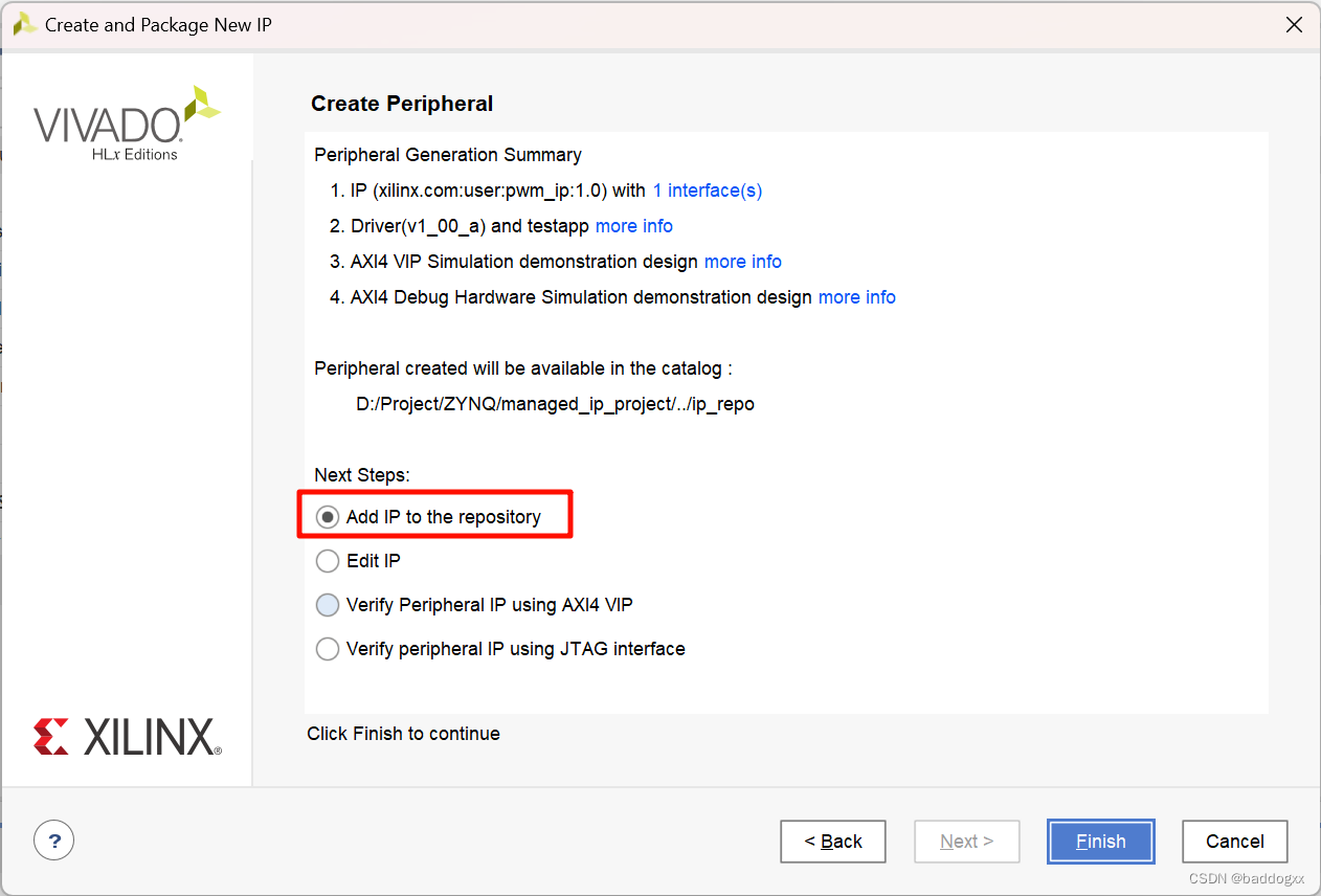 ZYNQ自定义IP并使用_zynq ip核例化后还能继续重新连线吗?-CSDN博客