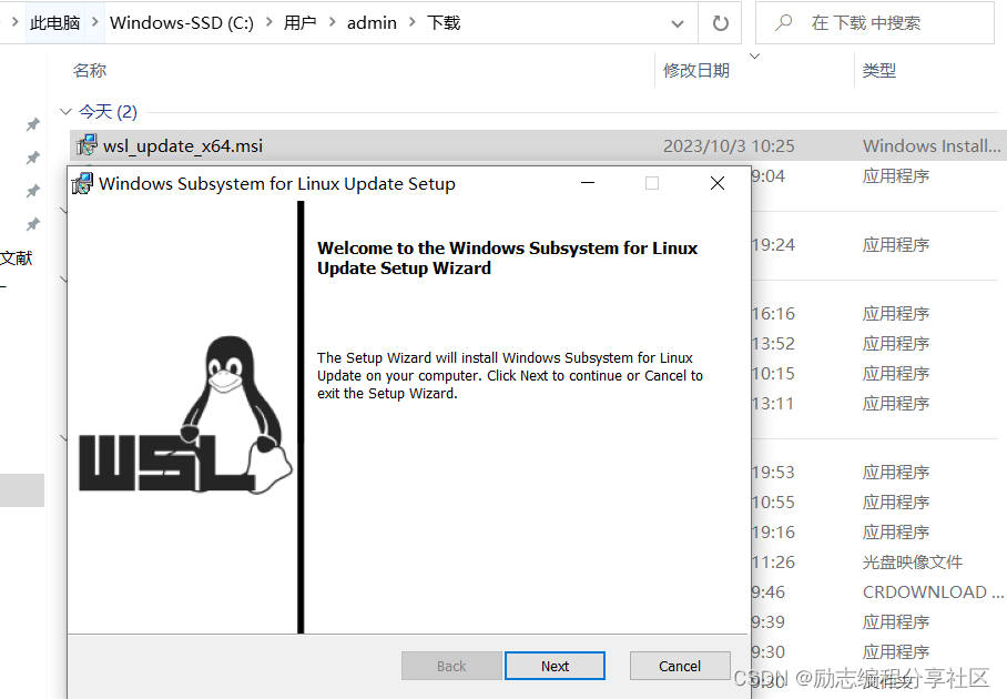 win10系统下载安装wsl2_wsl下载-CSDN博客