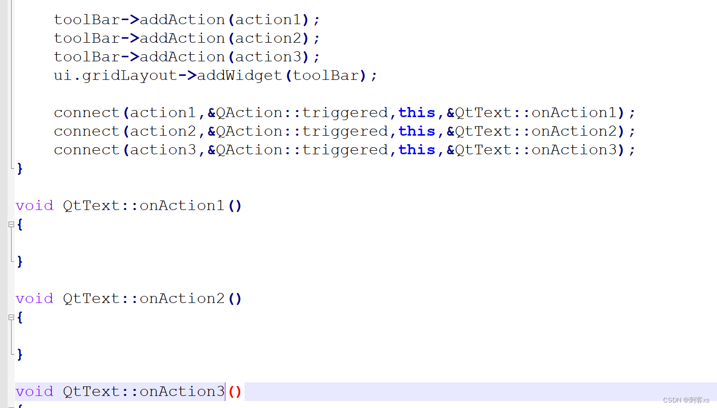 QT中的QToolBar 与 QAction的基本应用方法_qt qtoolbar qaction-CSDN博客