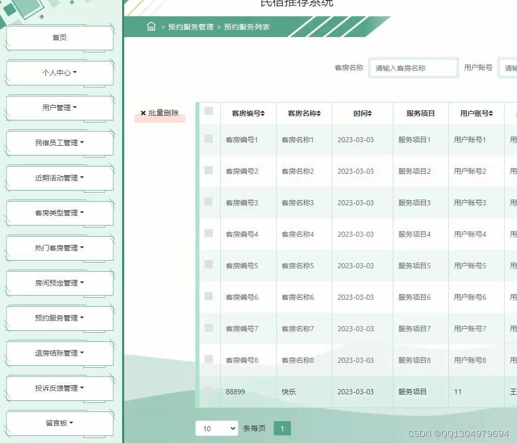 javaEE基于springboot民宿推荐系统springmvc+mybatis+jsp]_javaee基于springboot和js的-CSDN博客