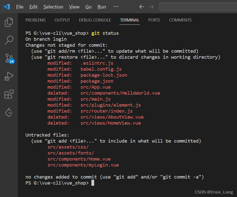Git提交代码步骤 — Vue + element-ui后台管理项目_vue项目提交git-CSDN博客