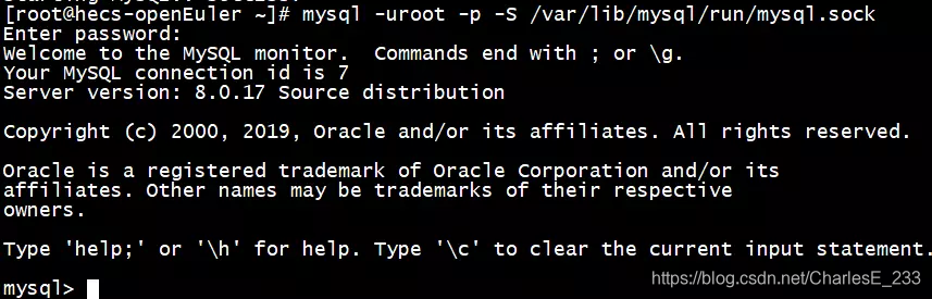 在openEuler系统的ECS上，部署MySQL 8.0.x_openeuler 命令安装最新mysql-CSDN博客
