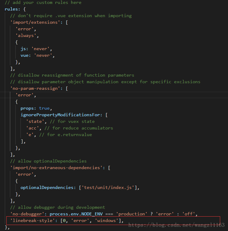 vue-cli构建项目时eslint一直报Expected linebreaks to be 'LF' but found 'CRLF'错误_Vue.js踩坑记-CSDN专栏
