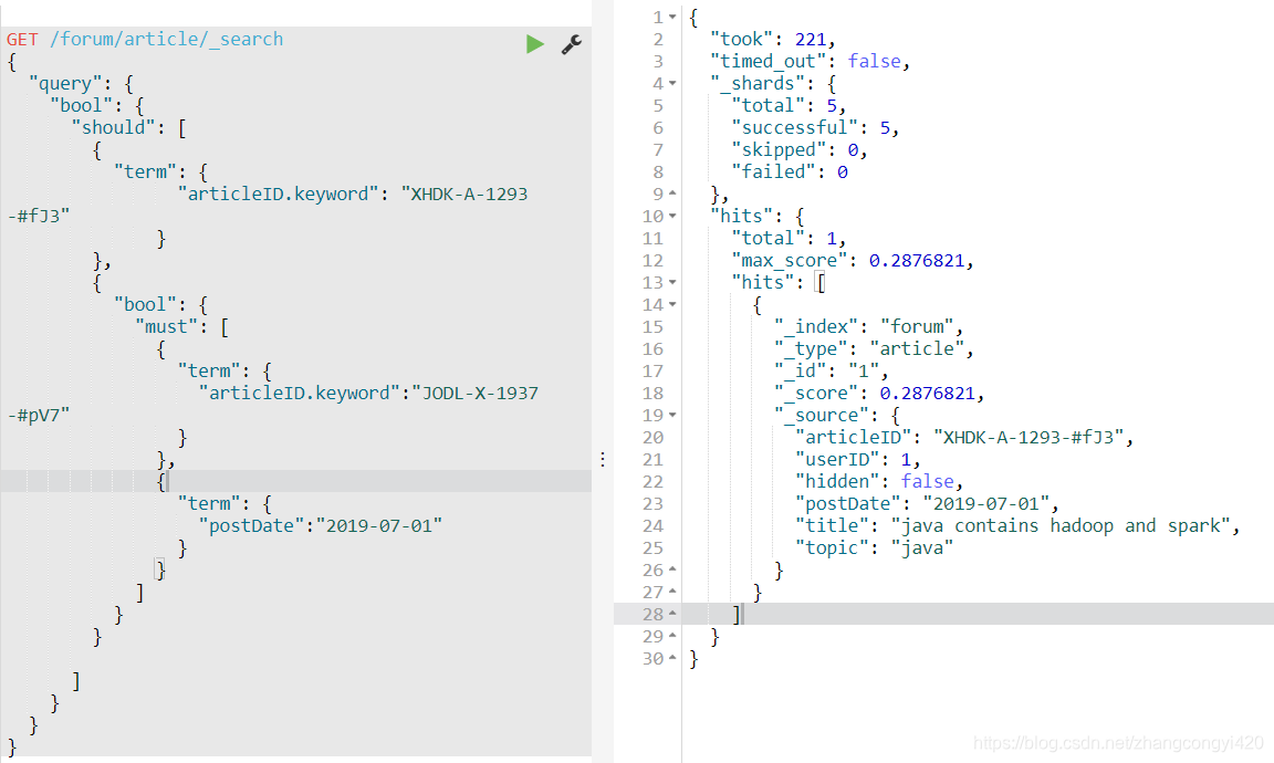 【ELK】（五）Elasticsearch 复合条件查询_elasticsearch should 满足多个条件加分-CSDN博客