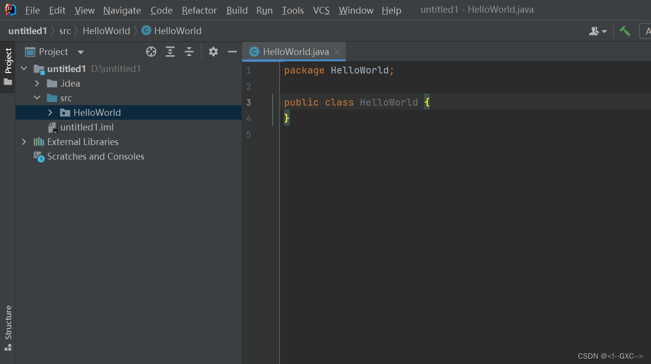 使用IDEA写helloWorld_ideahelloworld代码-CSDN博客