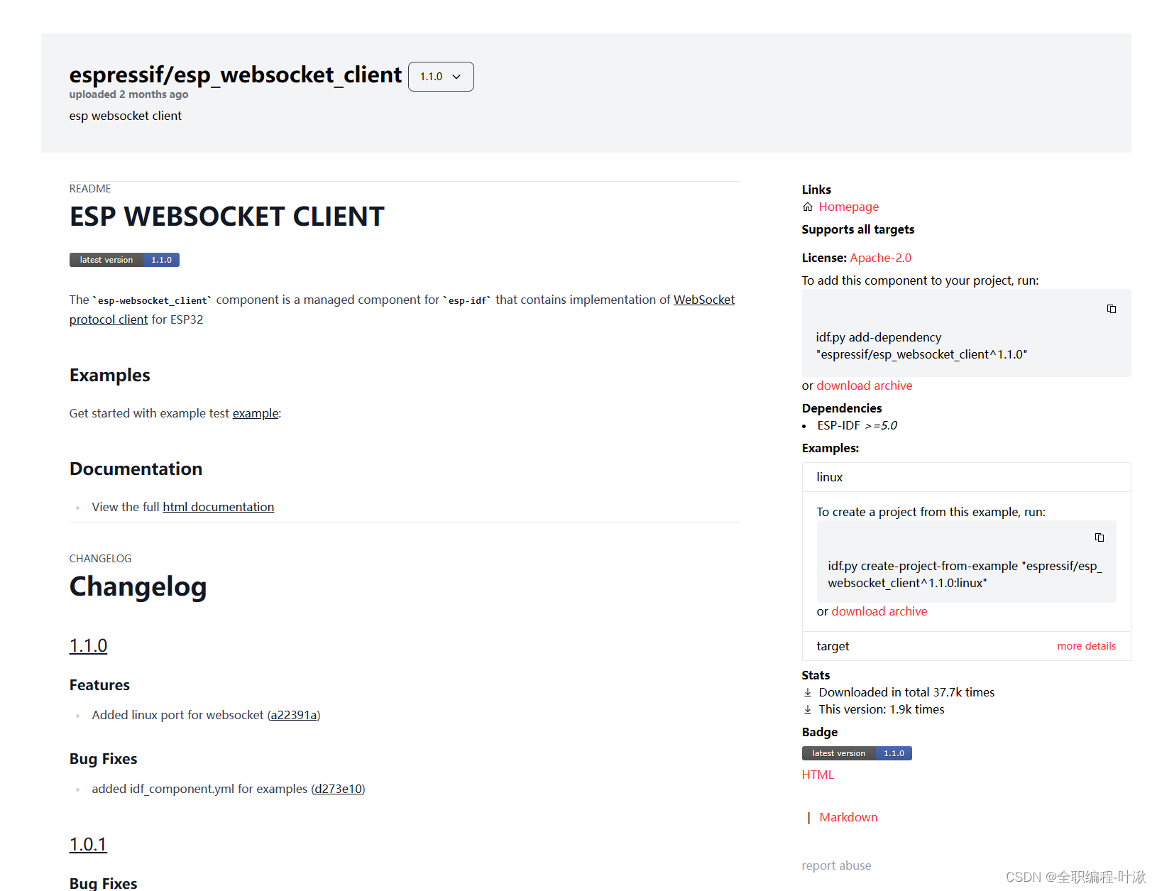 ESP-IDF-V5.1.1使用websocket_esp-idf websocket client-CSDN博客