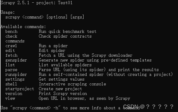 Scrapy 源码分析 2 Scrapy命令_running 'scrapy crawl' with more than one spider ...