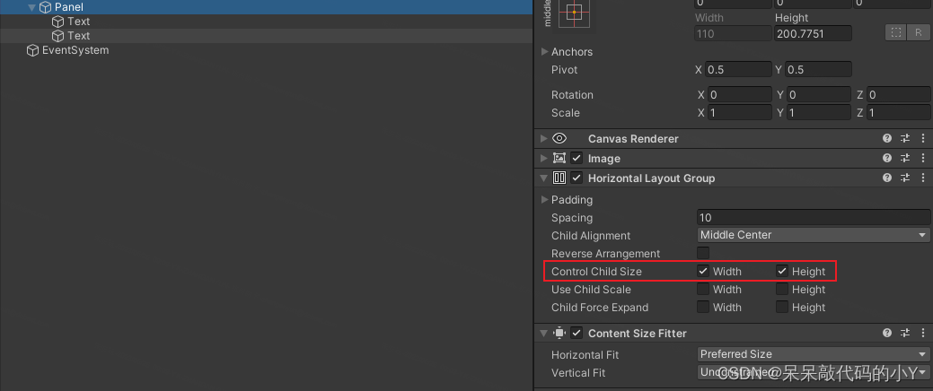 【Unity3D 问题总结】☀️ | 解决LayoutGroup配合Content Size Fitter使用时发生子成员位置错乱问题 ...