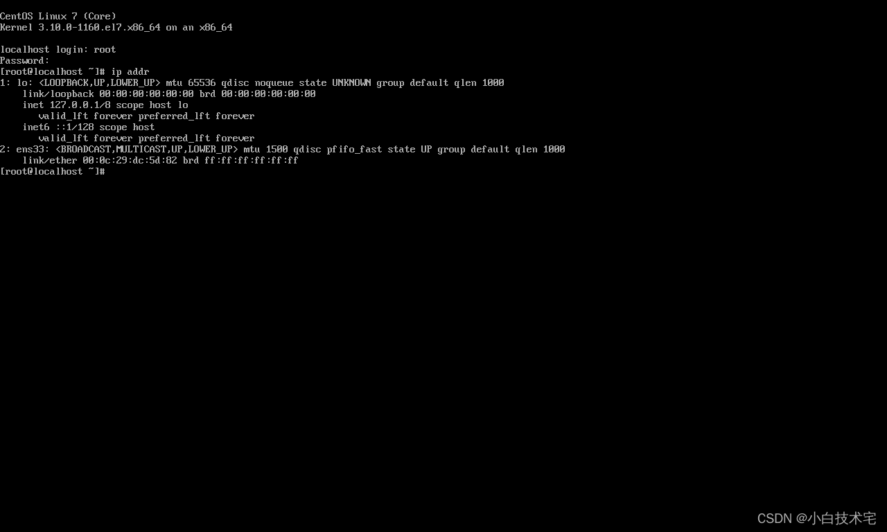 新安装Linux (centos7)，并配置IP地址_centos7没有ipv4地址-CSDN博客