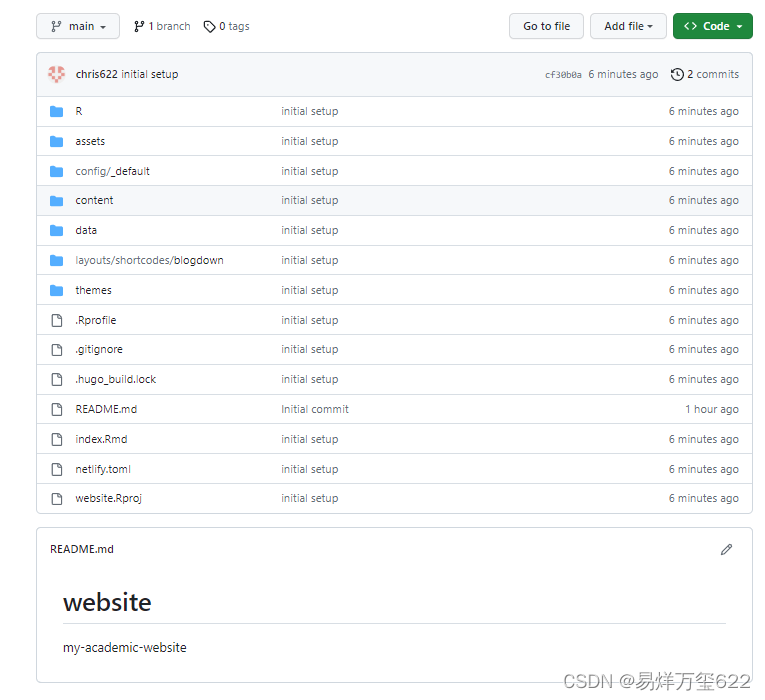 使用R blogdown创建个人网站（保姆级教程）_r语言做的网站-CSDN博客