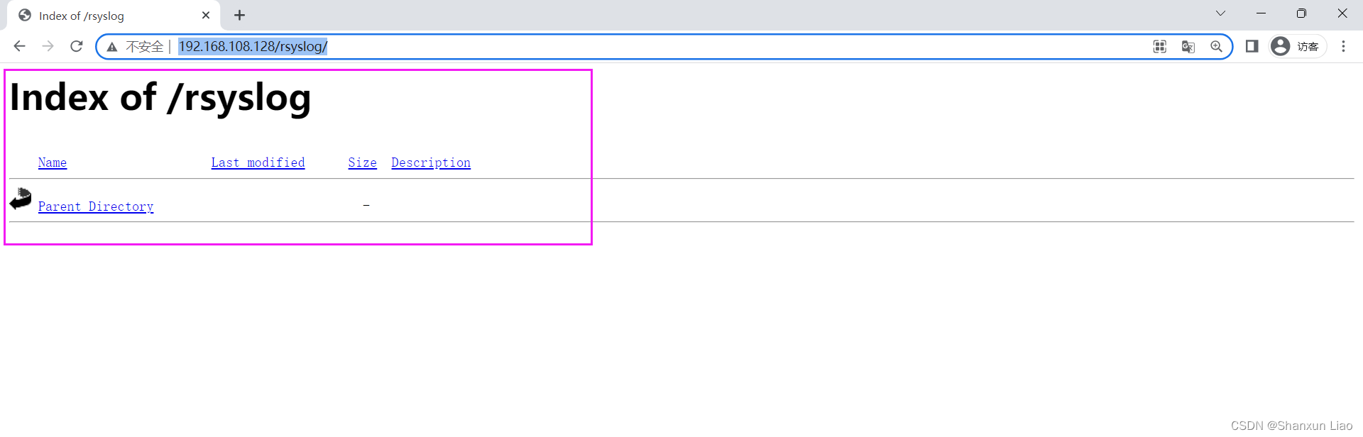 Linux Rsyslog 通过 Apache httpd 实现 HTML 网页访问 Log_使用root管理员登录系统,并进入config模式,这里以catalyst2900为例。-CSDN博客