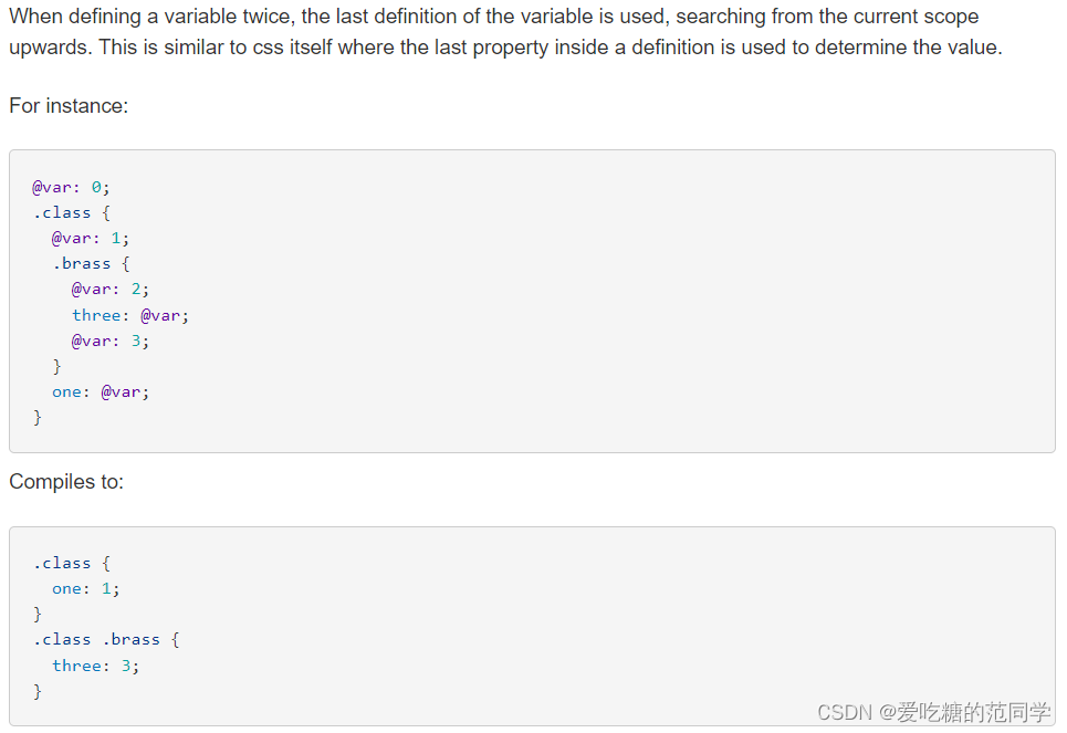 【CSS】＜CSS预处理器＞Leaner Style Sheets（Less）使用&解析-CSDN博客