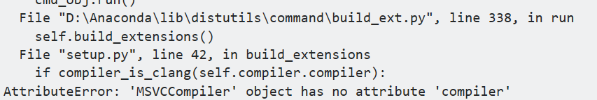Windows实现M2Det遇到的错误_attributeerror: 'msvccompiler' object has no attri ...