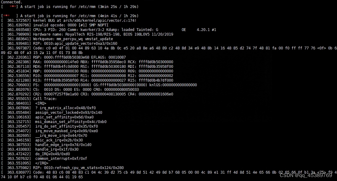 kernel BUG at arch/x86/kernel/apic/vector.c:174!-CSDN博客