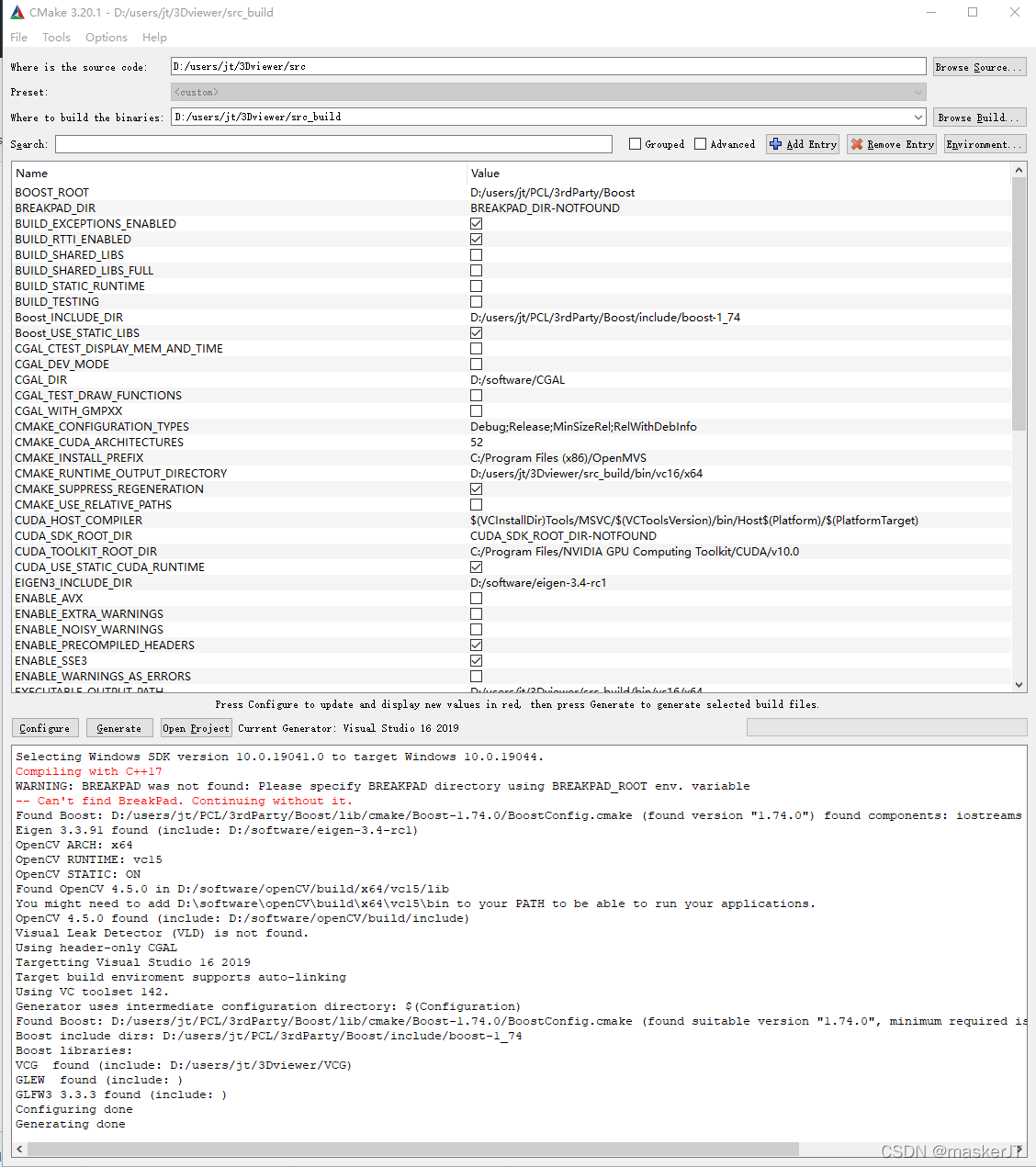 windows+openMVS+cmake-GUI编译过程_openmvs编译-CSDN博客