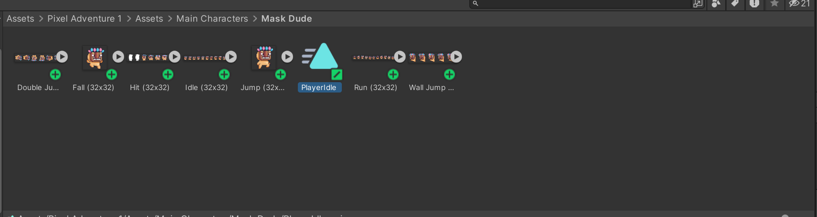 Unity入门实战（Pixel Adventure 1）- 4_unity 2d动画-CSDN博客