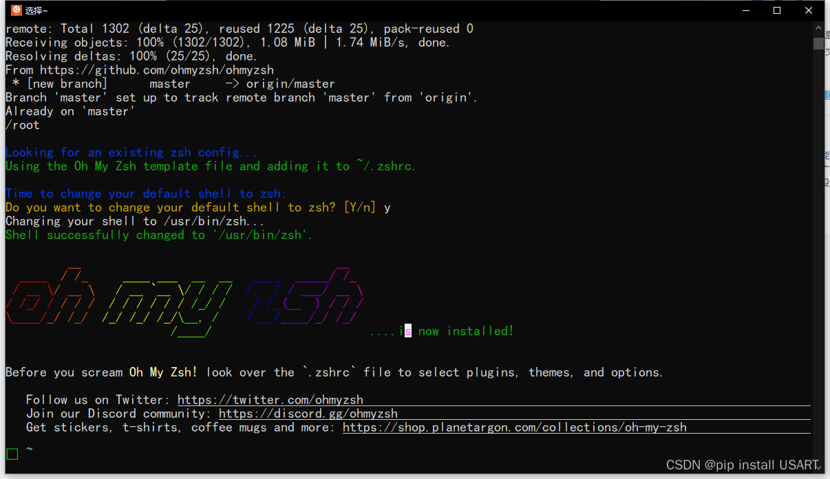 给你的WSL2配置养眼主题--Oh My Zsh_ohmyzsh主题-CSDN博客