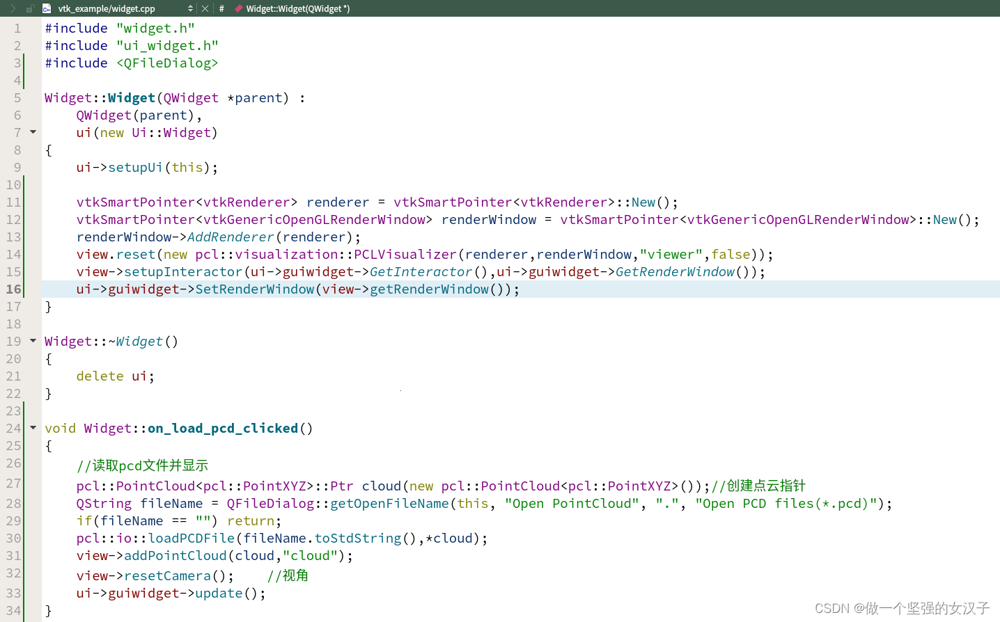 pcl+vtk（三）QT中使用QVTKOpenGLNativeWidget的简单教程以及案例，利用PCLVisualizer显示点云-CSDN博客