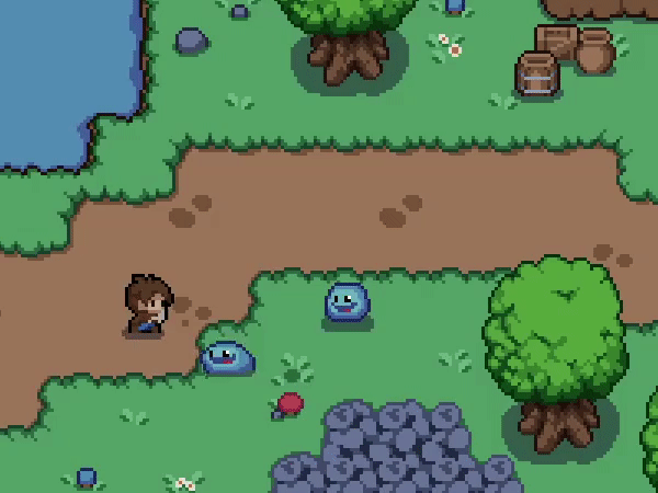 【制作100个unity游戏之30】使用unity实现一款2d俯视角RPG战斗游戏，主要使用InputSystem+有限状态机+A*寻路实现 ...