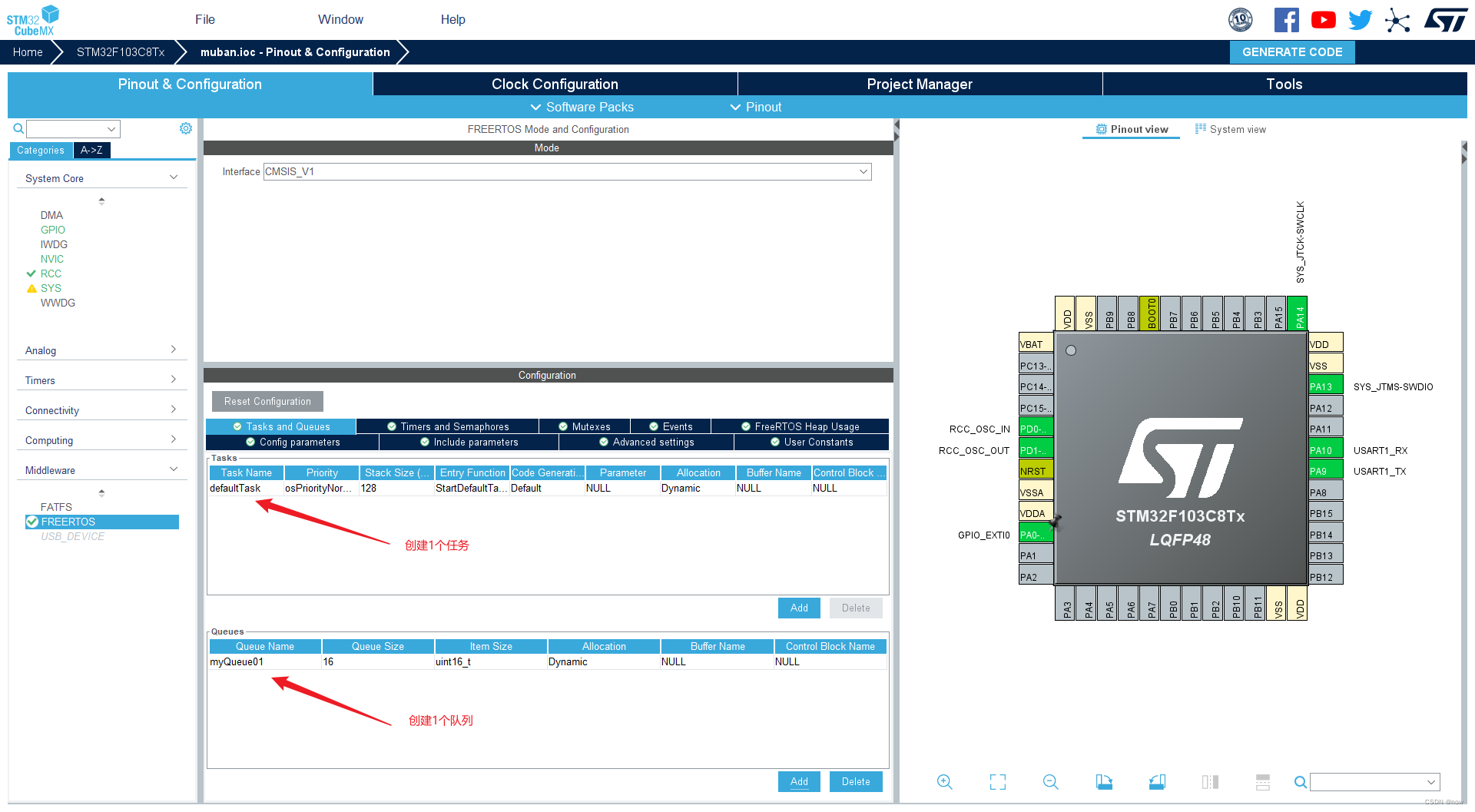stm32——freeRTOS中断管理_stm32 freertos 串口中断接收数据-CSDN博客