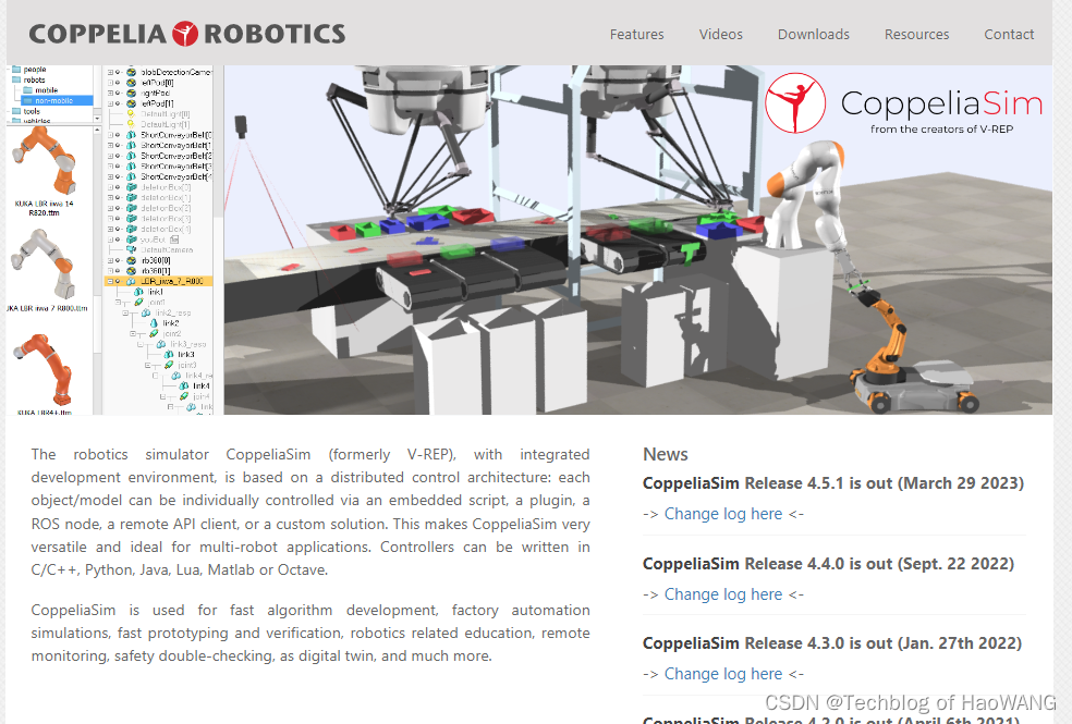 ROS从入门到精通系列（三十一）-- ROS &CoppeliaSim(V-rep)动力学仿真器（上）_ros和coppeliasim-CSDN博客