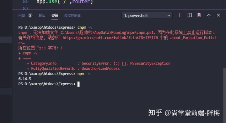vscode中npm或cnpm不能使用解决方案_visual studio code nmp无法用-CSDN博客