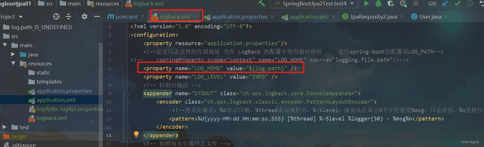 SpringBoot项目在logback.xml中读取application.properties中配置的日志路径_logback 读取application.yml-CSDN博客