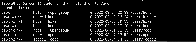 hadoop 权限错误 Permission denied: user=root, access=WRITE, inode="/":hdfs:super_permission denied ...