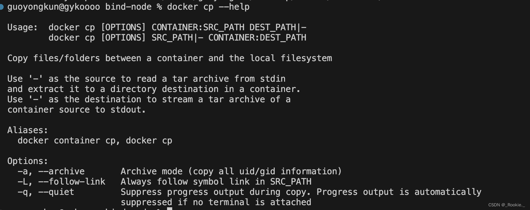 Docker 哲学 - 容器操作 -cp-CSDN博客