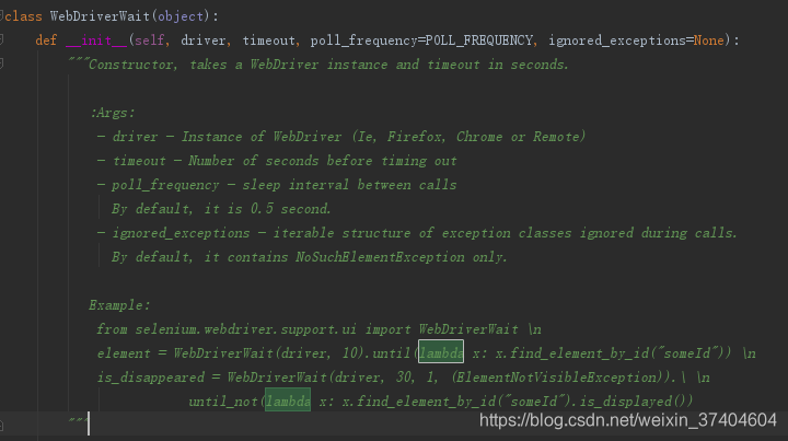 Webdriverwait 显示等待 Lambda匿名函数 Webdriver执行匿名方法 Csdn博客