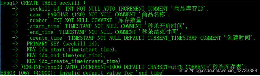mysql错误总结-ERROR 1067 (42000): Invalid default value for TIMESTAMP_error1067 42000-CSDN博客