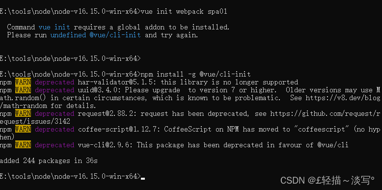 Vue_06 快速入门 vue-cli搭建SPA项目_create-spa-vue-CSDN博客